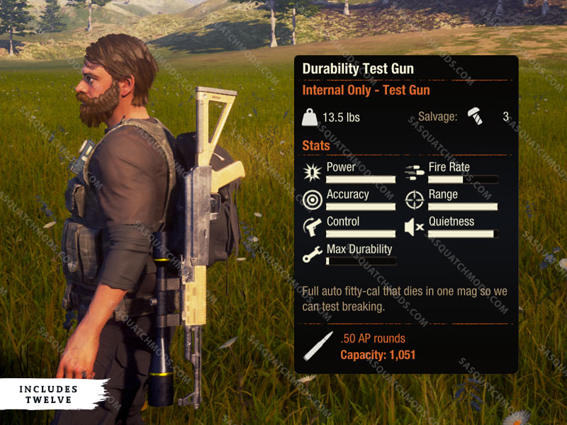 Developer Weapon Pack - State of Decay 2 - Sasquatch Mods