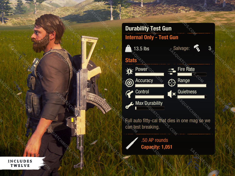 Durability Test Gun - State of Decay 2 - SasquatchMods